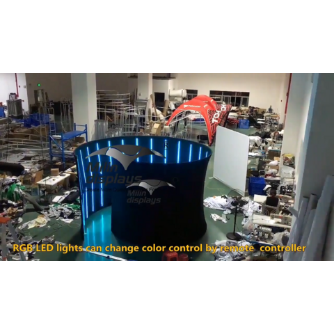 Hot Product 360 Photo Booth Backdrop Stand 360 Media Wall With Led ...