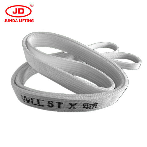 Durable White Polypropylene Fiber Lifting Belt Sling For Hoisting ...