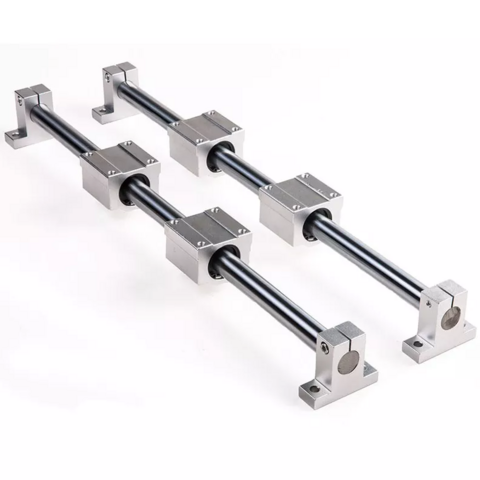 Linear Motion Guide Rails Cnc Parts Bearings Rail Slide Support Carriage Blocks Rail Stopper ...