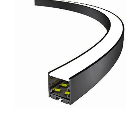 Custom Color Black Dia900mm 1/2 Ring Hanging Arc Linear Light Half ...