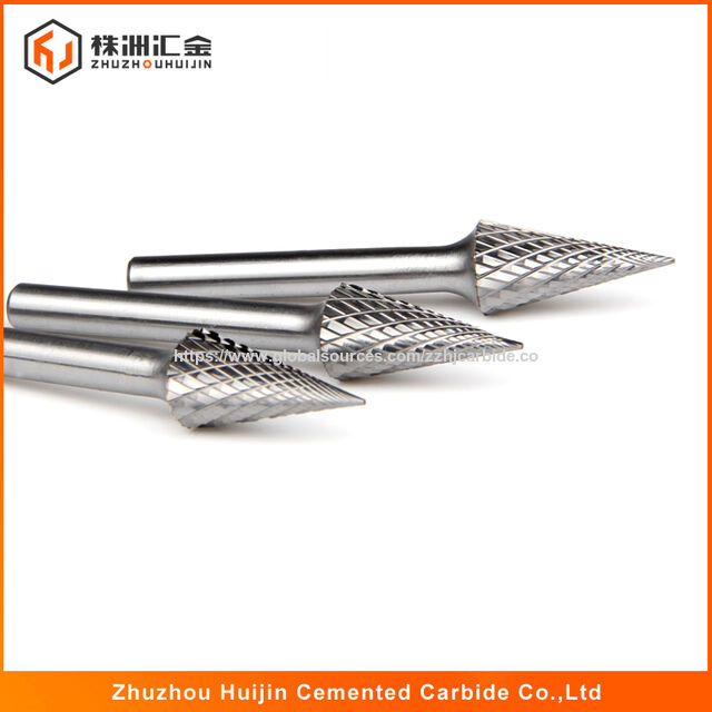 Cone Shape Carbide Burrs 1/4 Inch 6mm M Type Die Electric Grinder ...