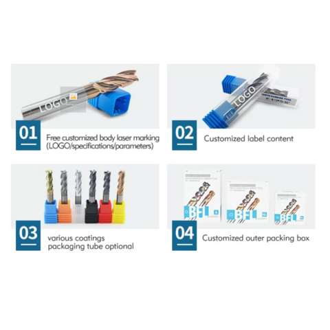 Bfl Solid Carbide Compression End Mill Cnc Router Tool Bit Up And Down ...