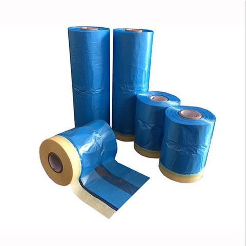 Good Quality Pre-taped Plastic Masking Film For Diy Painting Work ...