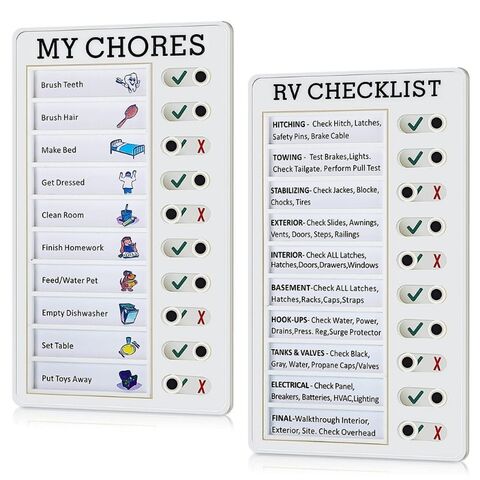 Multi-purpose Wall Hanging Checklist Memo Board My Chores Rv Checklis ...
