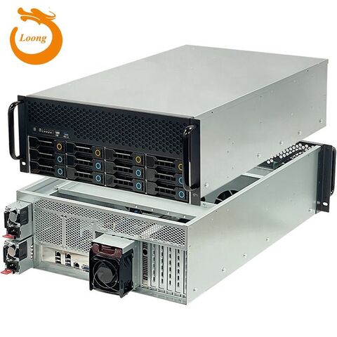 Zhenloong 4 Gpu Server Rack Case 4u 11 Slot Pci 12 Bay Hard Drive Hot ...