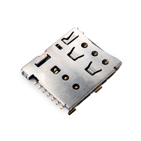 Compre Conector Nano Sim Tipo Push-push Com Pino De Interruptor Para ...