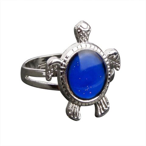 Vintage Color Change Mood Ring Sea Turtle Emotion Feeling Changeable ...