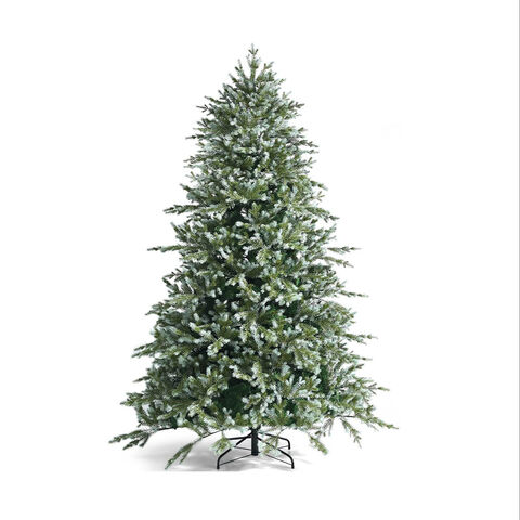Artificial Christmas Tree, Feel Real Unlit Hinged Xmas Spruce Tree ...