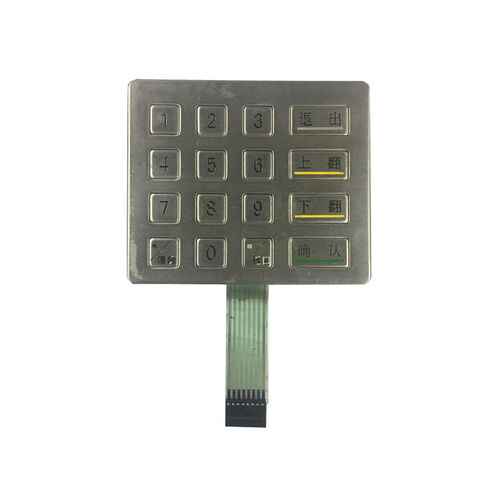 Buy Wholesale China Custom Stainless Steel Numeric Keypad 4x4 Metal ...