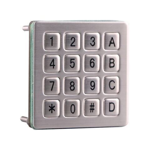 Buy Wholesale China Metal Keypad 4x4 Of Payphone/numeric Gate Control ...