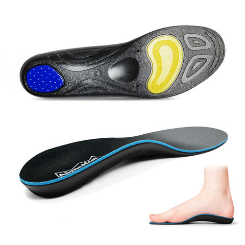 Medial Arch Support Shoe Cushioned Pad Inserts Foot Pain Supination ...