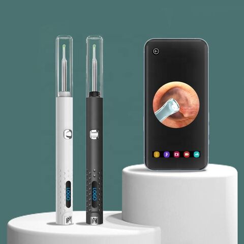 Mini Digital Rechargeable Ear Cleaner Machine Safe Silicone Spiral Ear ...