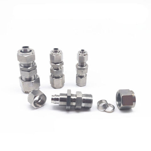 Buy Wholesale China 304 Stainless Steel Through Board Type Quick Twist Double Ferrule Fittings ...