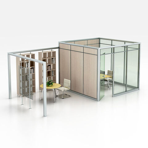 China Beautiful Customization Aluminium Frame Sound Proof Office Half ...