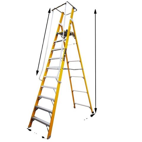 Buy Wholesale China 10 Steps Frp Safety Ladder Safety Platform Ladder ...