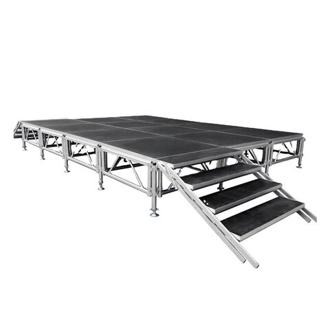 Mobile Portable Event Round Stage For Lighting Truss Stage Aluminum ...