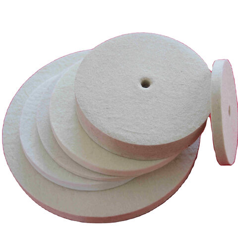 3 4 5 6 7 Inch Wool Felt Polishing Pad Glass Polish Pads Felt Buffing ...