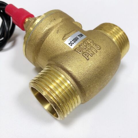 Dn25 Brass Copper 70w Water Flow Switch Baffle Type Flow Rate 7-60 L ...