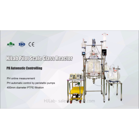 Laboratory 1l 2l 3l 5l Jacketed Glass Reactor With Borosilicate Glass 3 ...