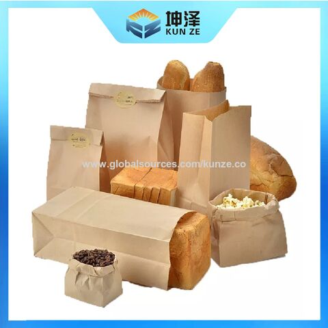 Buy Wholesale China Various Sizes And Types Of Disposable Kraft Paper Food Packaging Bags ...