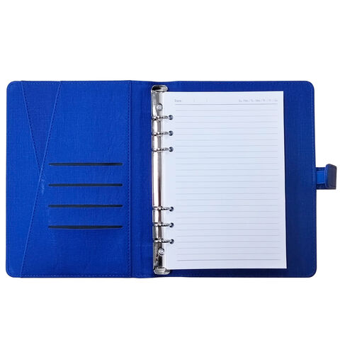 Buy Wholesale China Pu Leather A5 Ring Binder Journal Notebook, With ...