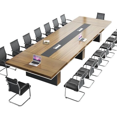 Meeting Room Multi-person Conference Table Simple Modern Office Desk And Chair Combination ...
