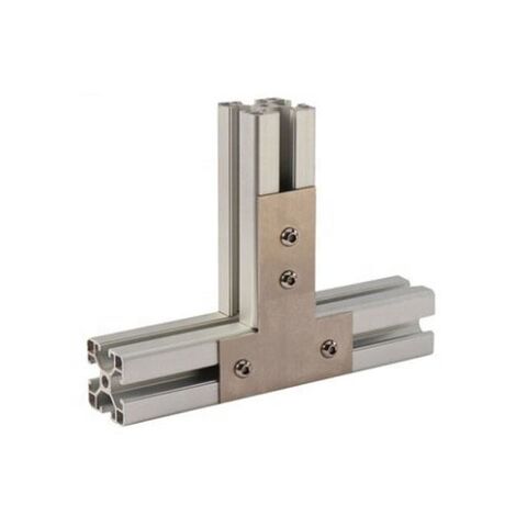 Metal Angle Plate Corner Brace Flat T Shape Repair Bracket For 20/30/40 ...