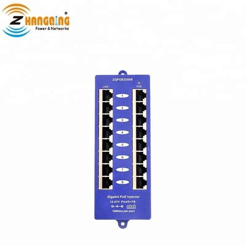 Passive Gigabit 8 Port Mode B Poe Injector Patch Panel For Wifi Access ...