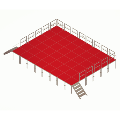 Buy China Wholesale Portable Aluminum Retractable Stage Platform Podium ...