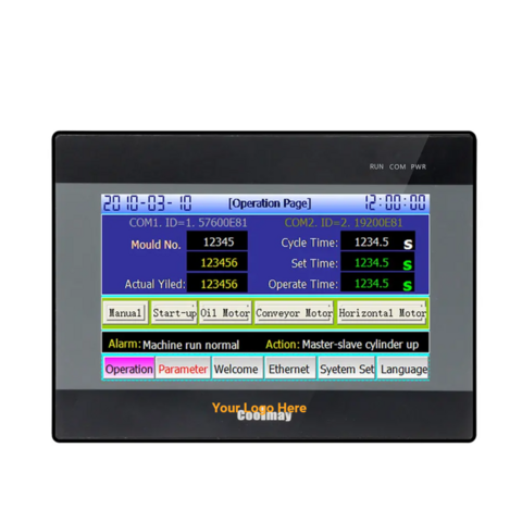 Coolmay 7 Inch Hmi Plc All In One Touch Screen 800*480 Pixels ...