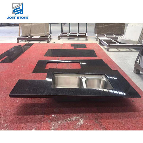 Bulk Buy China Wholesale Black Granite Kitchen Countertops With ...