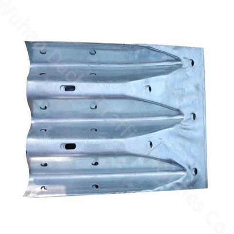 Buy Wholesale China Galvanized Steel Thrie-beam Guardrail Bridge End ...
