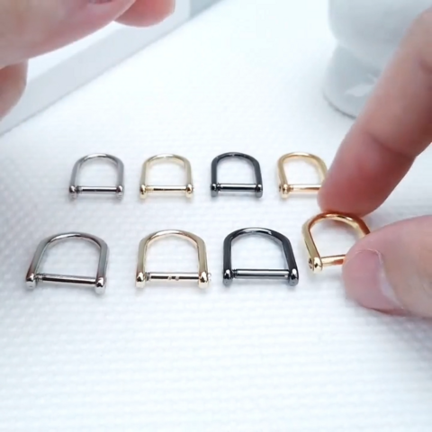 Wholesale Small D Ring 3 Points Die-casting Screw Small D Buckle Freely ...