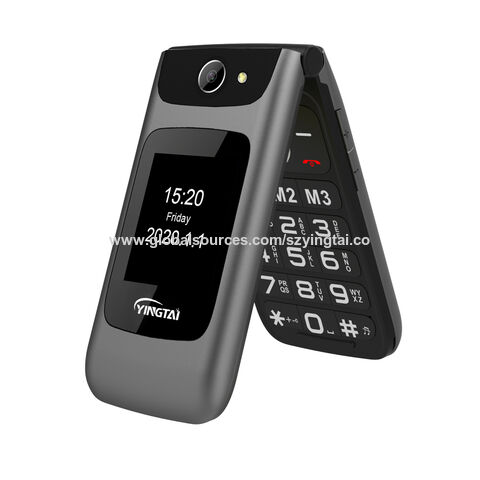 Yingtai Hot Selling 2.4 Inch Large Battery Senior 4g Flip Mobile Phones ...