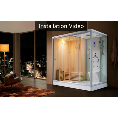 Modern Design Dry Sauna Steam Shower, Indoor Luxury Bathroom Wooden ...