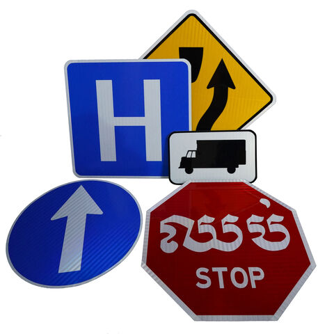 Factory Price Aluminum Traffic Signs Safety Signage Reflective Traffic ...
