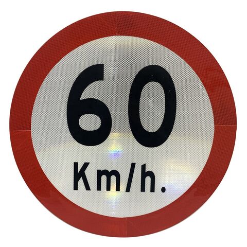 Roadway 60km/h Speed Reflective Traffic Signs, Aluminum Board ...