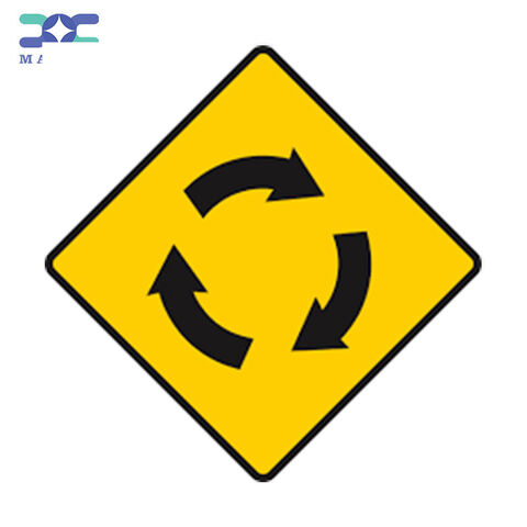 Buy China Wholesale Factory Warning Roundabout Symbol Aluminum Sign, A ...