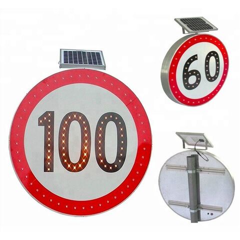 Solar Panel Powered Oem High Way Outdoor Street Road Flashing ...