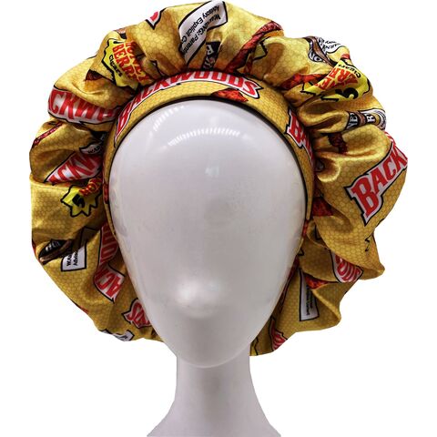 New Arrive Satin Silk Bonnet Custom Print Logo Shower Cap Night Sleep ...