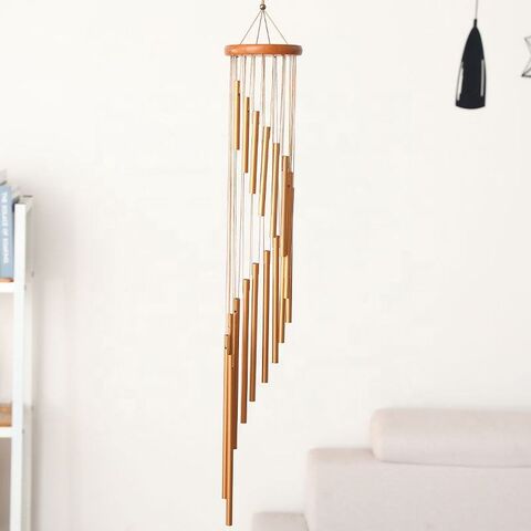 Outdoor Long Tube Gold Silver Color Wind Chimes - China Wholesale Gold ...