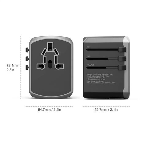 Buy Wholesale China Multi Uk Us Au Eu Plug Oem Ce Rohs Certified 4 Usb ...