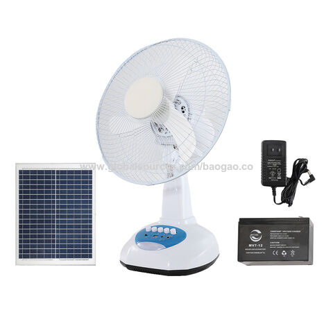 Buy Wholesale China Oem Factory White Remote Control Solar Fan & Solar ...