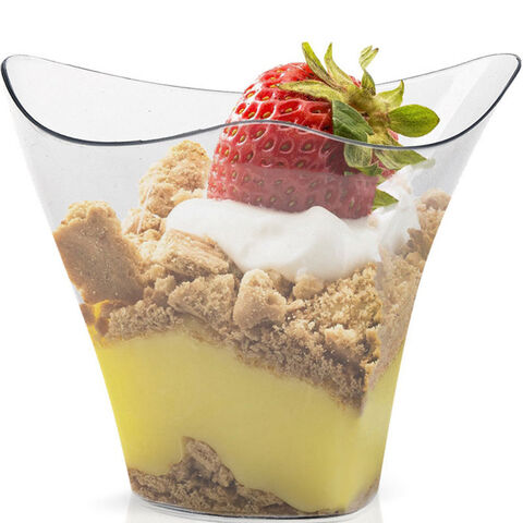 Wholesale Disposable 2oz Clear Pudding Cups Transparent Tiramisu ...