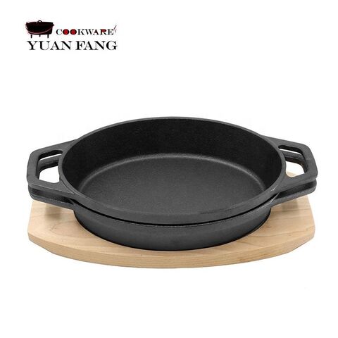 Bulk Buy China Wholesale Preseasoned Nonstick Sizzling Plate Frying Pan ...