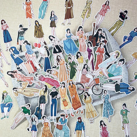 Buy Wholesale China New Fashion Wear Girl Material Sticker Diary Album ...