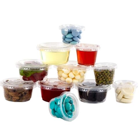4oz Jello Shot Cups Condiment Pudding Cups Sauce Dipping Salad Dressing ...