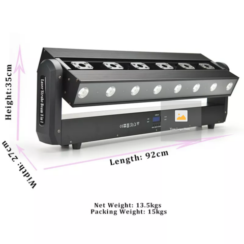 Lam Disco Light 6 Heads Red Laser Beam Light 6 Eyes Rgb Laser Strobe ...