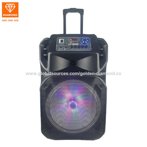 Buy Wholesale China Diamond Single 15 Inch Trolley Speaker With Digital Led Display For Outdoor ...