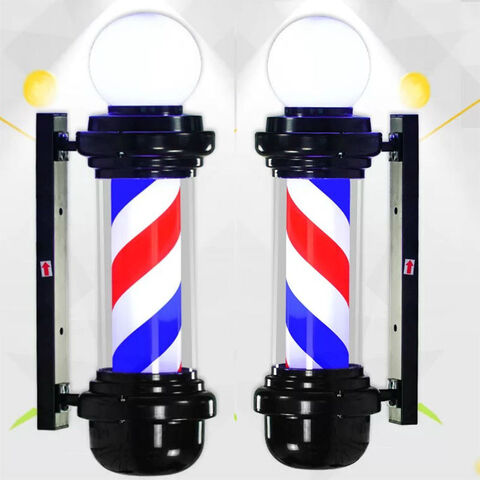 Buy Wholesale China Hairdressing Barber Led Barbers Pole Red White Blue ...